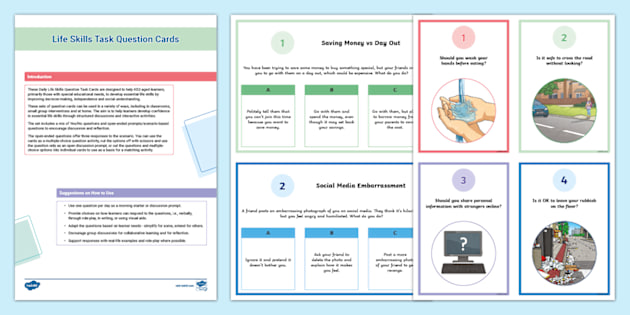 Life Skills Questions | twinkl.com.au