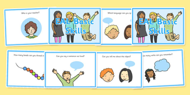 EAL Basic Skills Challenge Cards (teacher made)