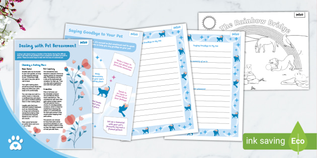 Saying Goodbye to Your Pet - Pet Bereavement Resource Pack