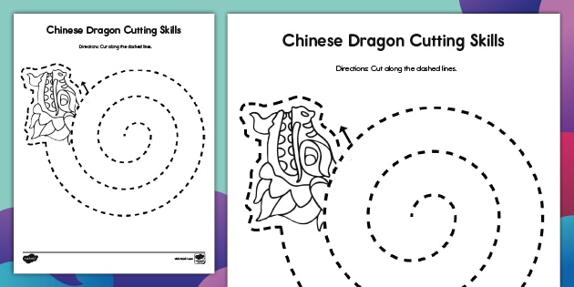 Chinese New Year Cutting Skills | Dragon | Activities