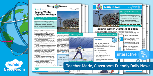 Beijing Winter Olympics 2022 to Begin | Twinkl NewsRoom