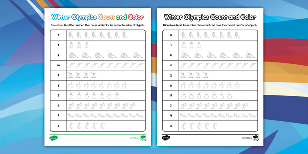 Winter Olympics Counting Activity | Printable | Twinkl