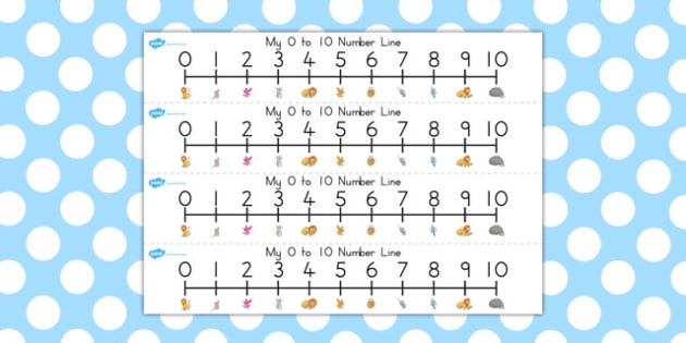 The Lion and the Mouse Number Lines 0-10 (teacher made)
