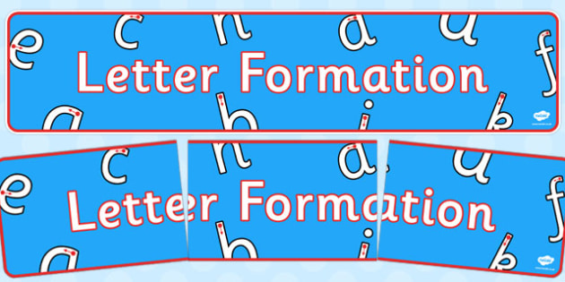 👉 Letter Formation Display Banner (teacher made)