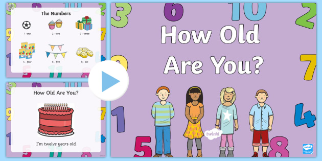 Πόσο χρονών είσαι; παρουσίαση στα αγγλικά.