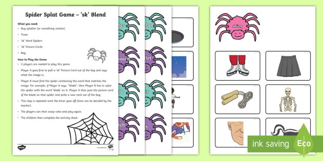 Spider Splat 'sk' Blend Game