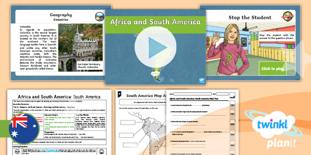 Year 4 HASS Geography Africa and South America Lesson 5