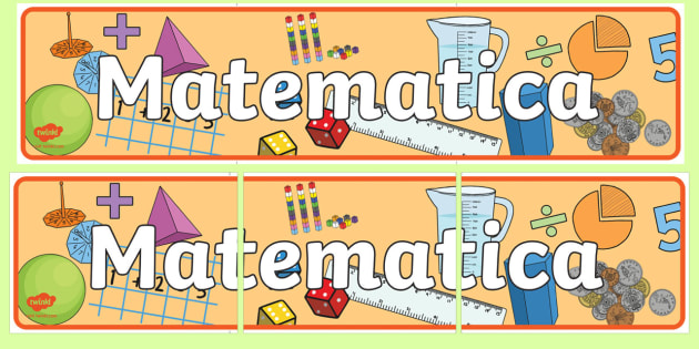 Matematica Striscione (teacher made)