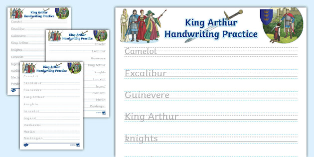 King Arthur Worksheets