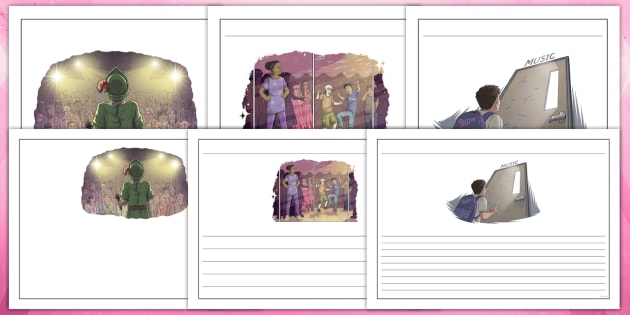 Lined Writing Frames | twinkl.com.au