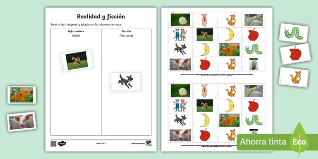 Hoja De Trabajo De No Ficción Hojas De Trabajo Con Características