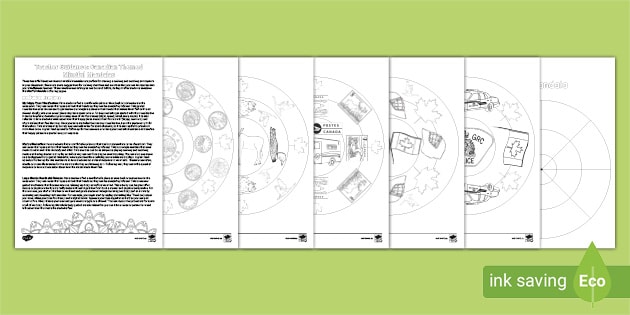 Canadian Themed Primary Mindful Mandalas - K-3