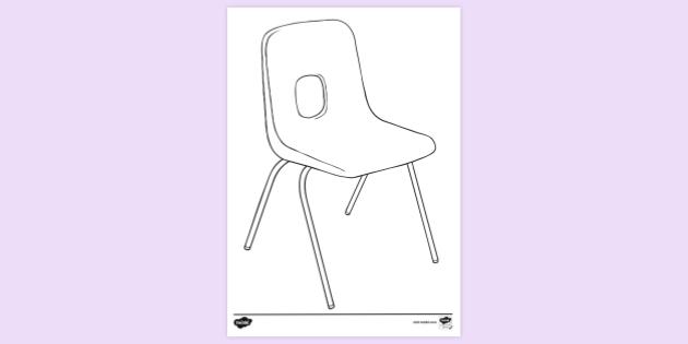 FREE! - Classroom Chair Colouring Sheet | Colouring Sheets