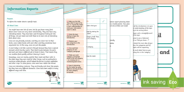 Level 2 Writing - Information Report Pack (teacher made)