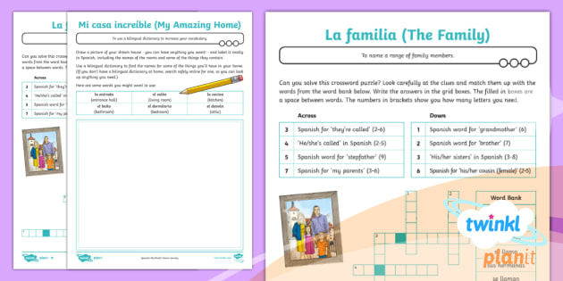 👉 PlanIt Year 5 Spanish Homework: My World (Teacher-Made)