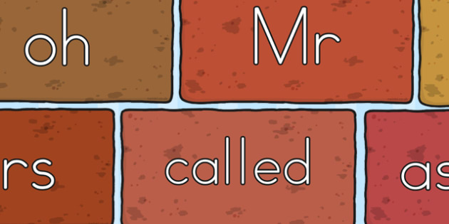 Phase 5 Tricky Words On Bricks (teacher made)