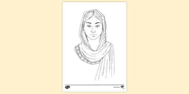 FREE! - Sikh Woman with Scarf Colouring | Colouring Sheet
