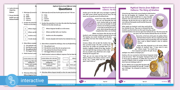 Interactive PDF: LKS2 Mythical Stories from Different Cultures: The ...