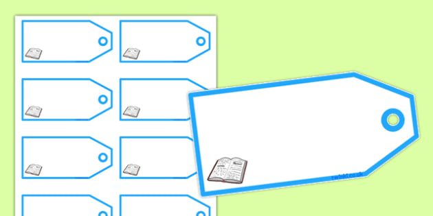 Book Shop Editable Price Tags (teacher made)
