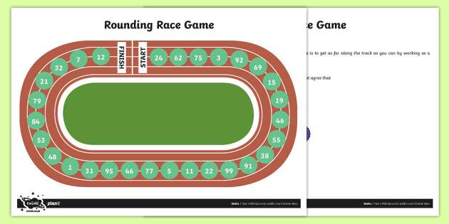 Rounding Race Board Game