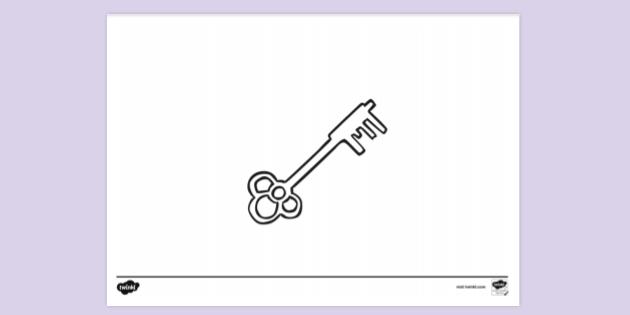 Key for Map | KS1 Colouring Sheets | Twinkl Resources