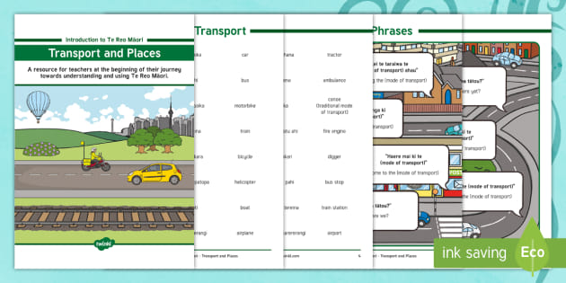 Introduction to Te Reo Maori: Transport Bookle