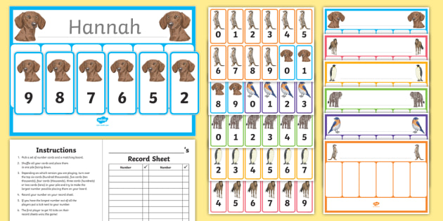 Hundred Thousands Place Value Race Game - Place Value Race Game Hundreds