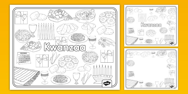 kwanzaa coloring pages preschool
