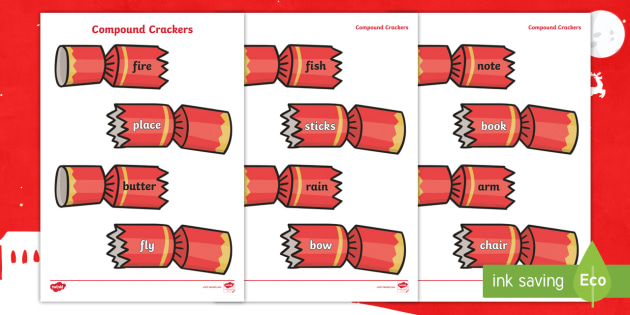 Christmas Cracker Compound Word Game