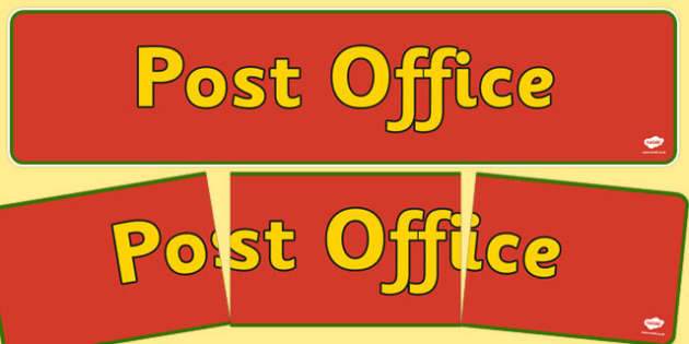 Post Office Display Banner - Post Office display, banner, poster, post