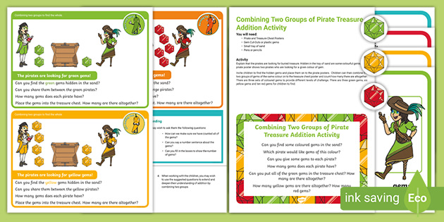 👉 Addition Chilli Challenges: Combining Groups of Treasure