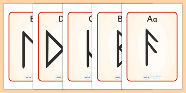 Anglo Saxons Runes Display Posters - Anglo Saxon, runes