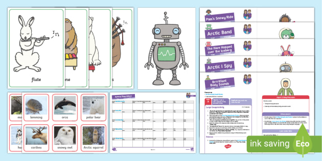 Phonics Level 1 Week 23 - Arctic Animals Weekly Lesson Pack