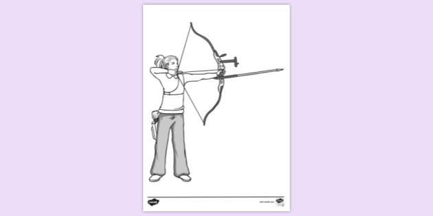 FREE! - Archery Colouring | Colouring Sheets (teacher made)