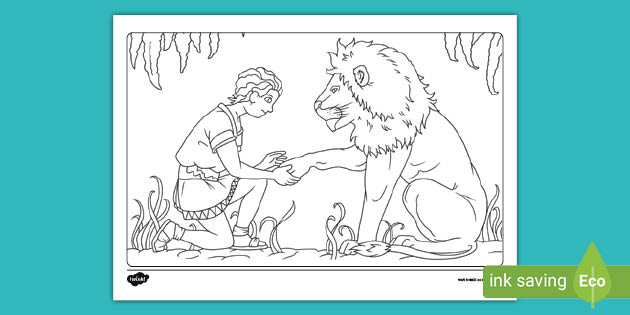 Androcles and the Lion Colouring Sheet (teacher made)