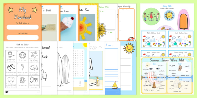 Summer End of School Year Junior Activity Pack