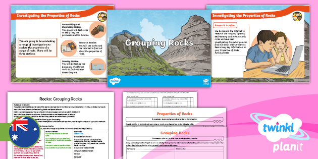 Year 4 Science Rocks Lesson 2 Grouping Rocks (teacher made)