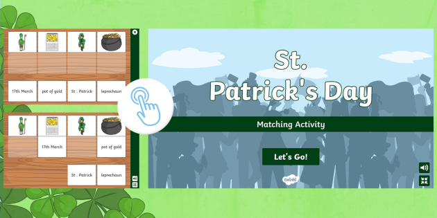 St. Patrick's Day Interactive Matching Activity - KS1