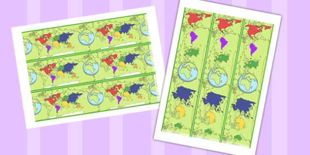 What a Wonderful World Display Borders (teacher made)