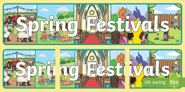 Spring Festivals Display Banner