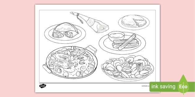 Spanish Food Colouring (teacher made)