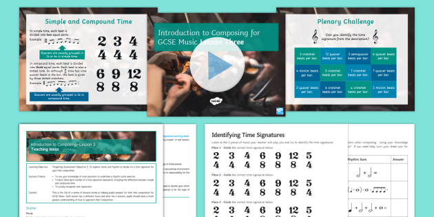 Introduction to Composing: Lesson 3 Lesson Pack