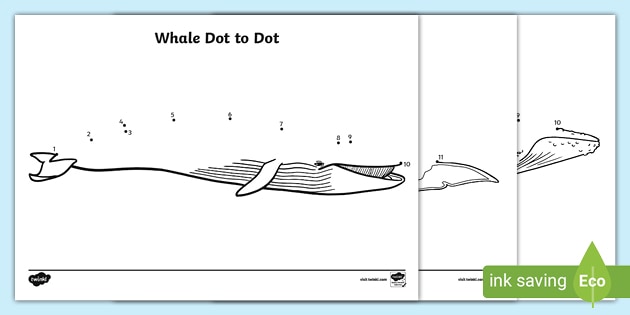 FREE! - Whale Dot to Dot Activity - Activities - Twinkl