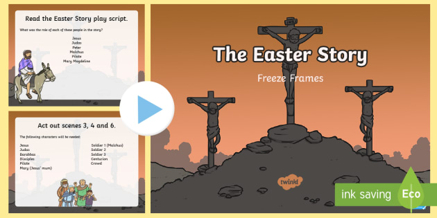 The Easter Story Freeze Frames Task Setter PowerPoint - easter