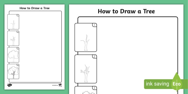 FREE! - How to Draw a Tree (teacher made)