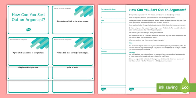 How Can You Sort Out an Argument? Flashcards