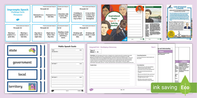 Developing a Democracy IU Year 6 Weeks 5-6 Resource Pack