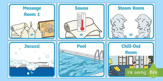 The Spa Dramatic Play Signs