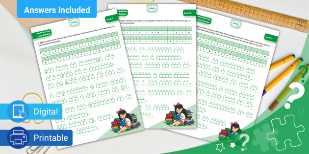 FREE! - World Book Day Secret Code Breaker - AL - Twinkl Puzzled