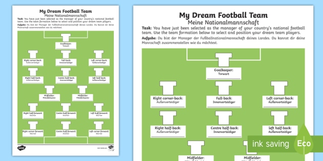 Dream Team Worksheets | twinkl.co.uk